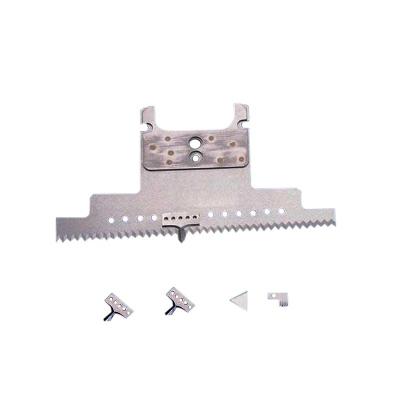 China Food Packaging Bag Tear Notch Serrated Cutting Knife Tooth Serrated Knives for sale