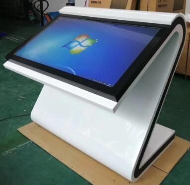China 55 inch standing ir touch lcd advertising display and all in one pc for sale