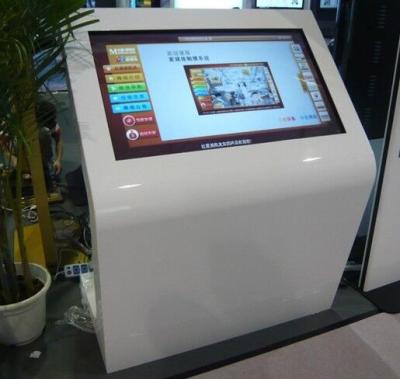 China 55 inch floor stand touch lcd advertising display and all in one pc for sale