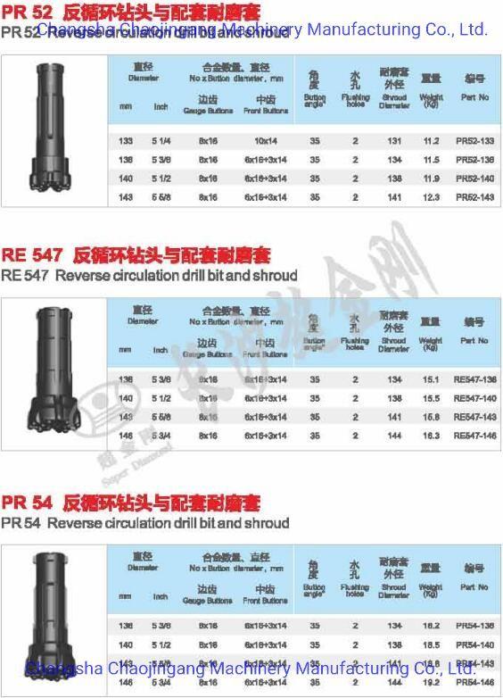 Earth Boring Tools Pr54 R. C Hammer Drill Bit &amp; Shround