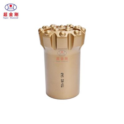 Cina Processo di produzione di forgiatura T51 102mm Strumento di trivellazione della roccia filo di trivellazione Bit Down The Hole Button Bit Benefit in vendita