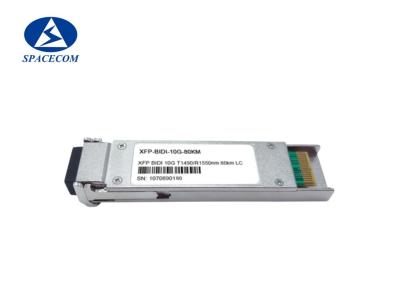 中国 80km BIDI XFP SFP+のトランシーバー モジュール10Gb/s 1490/1550nm TX/1550/1490 nm RX 販売のため