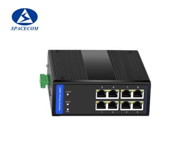 Cina convertitore veloce di media di Ethernet 5V, commutatore industriale 8x10/100/1000Base T di Poe di gigabit in vendita