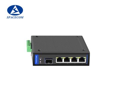 Cina gigabit industriale 1x1000Base X SFP del commutatore di 4x10/100/1000Base T Poe in vendita