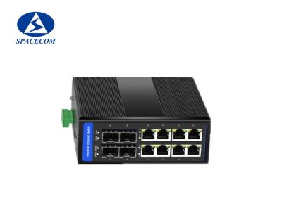 Cina 8x10/100/1000 convertitore veloce 4x100/1000 X bassa SFP di media di Ethernet della base T in vendita