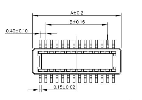 Quality Male High Speed Board To Board Pcb Connectors 0.4mm Pitch Height 1.5mm for sale