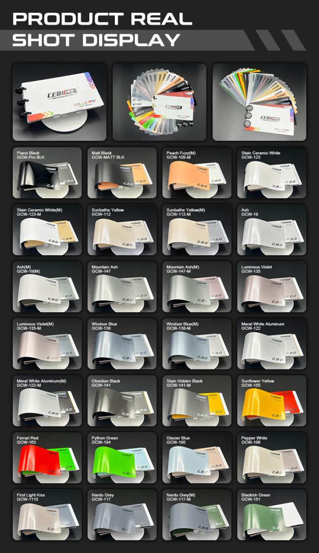 Finished car wrap with TPU film