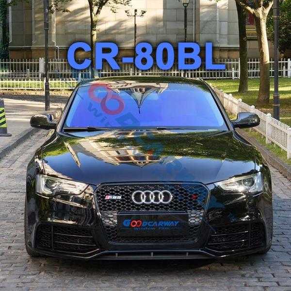 Quality CR80BL Korean Chameleon Film Purple Blue Color Window Film Color Changing Window Film for sale