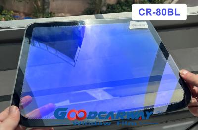 Cina Blue Sky Color Car Window Film VLT 83% CR-80 BL Chameleon Film Visione chiara 1.52m in vendita