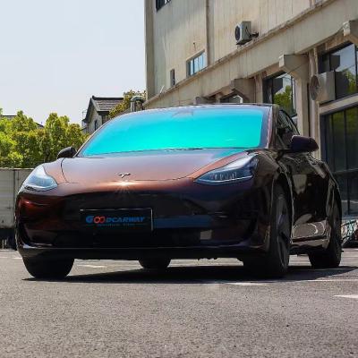 중국 60인치*100피트 카멜레온 창문 필름 VLT 15% 35% 50% 60% 75% 80% 자동차 카멜레온 창문 색칠 필름 자착 태양 색칠 필름 판매용