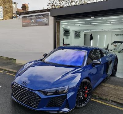 중국 70% VLT 블루 반사 카멜레온 자동차 창문 필름 2 밀리 PET 판매용