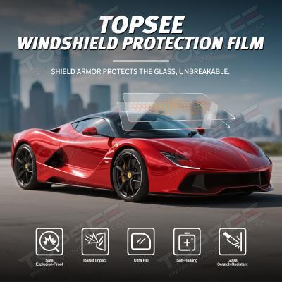 China 7mil Windshield PPF Premium TPU Film Anti-Sandblast Clear Glass Shield for sale