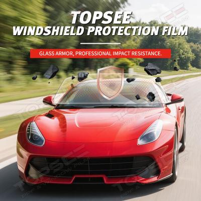China 7mil TPU Windshield Protective Film Anti-Wiper Scratch Clear Vision Layer for sale