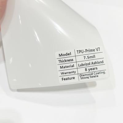 China Primi V7 Ultra-Flex TPU clear car paint protection film 7.5Mil Diamond Coating for sale