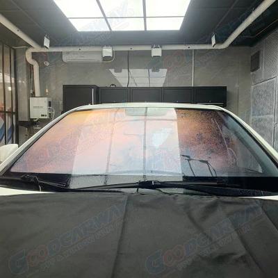 China JR-40 37% VLT Water Activated Color Shift Car Window Film for sale