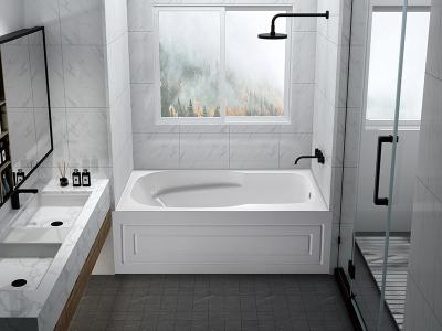 Китай PMMA акриловый юбка ванна Белая без дренажа CUPC MG-DT1582 продается