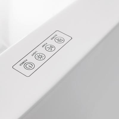 China Luz LED Banheira de massagem acrílica grau sanitário M1781-D 1700×800×600mm à venda