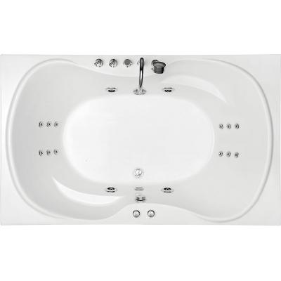 China M1811 Whirlpool Banheira de massagem acrílica de grau sanitário puro 1800 × 1100 × 580 mm à venda