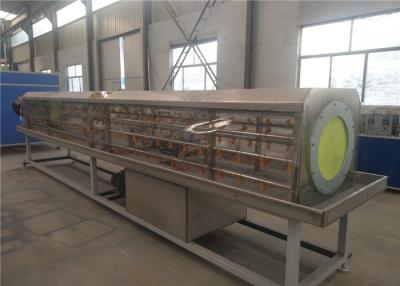 China Water Pe Pipe Extrusion Line / Making Machinery , Bule Plastics Extrusion Machinery for sale