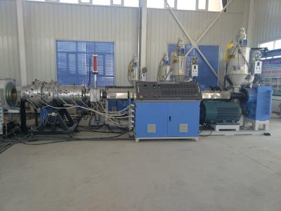 China Water Drainage Pipe Extrusion Line , Single Screw PE Pipe Making Machine for sale