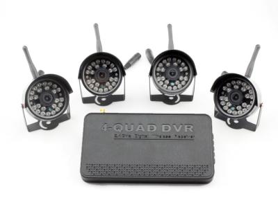 中国 4 夜間視界のカメラが付いているカメラ 2.4G デジタルの無線電信 DVR のセキュリティ システムを防水して下さい 販売のため