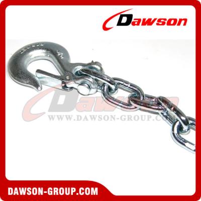 China G43 Trailer Safety Chains Assembly with Slip Clevis Hook & Latch for sale