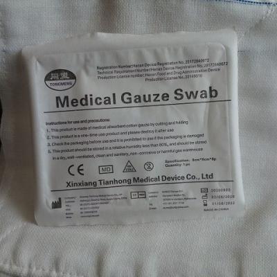 China 7,5 x cor diferente Gauze Swab For Anaesthetics médico verde de 7.5cm à venda