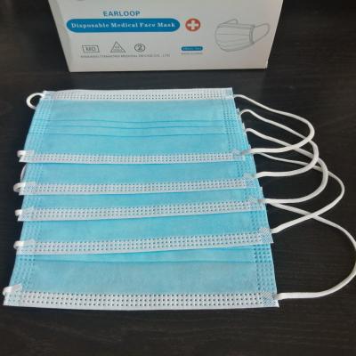 China Disposable Non-woven Fabric Earloop Face Mask for Personal Care, Unisex Use for sale