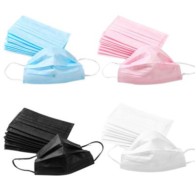 Pink Disposable Dustproof 75g Medical Surgical Face Mask 14.5x9.5cm
