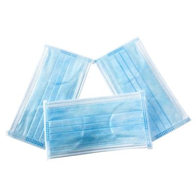 Cina Maschera di protezione facciale eliminabile non tessuta medica chirurgica protettiva di 3 pieghe 17.5x9.5cm in vendita