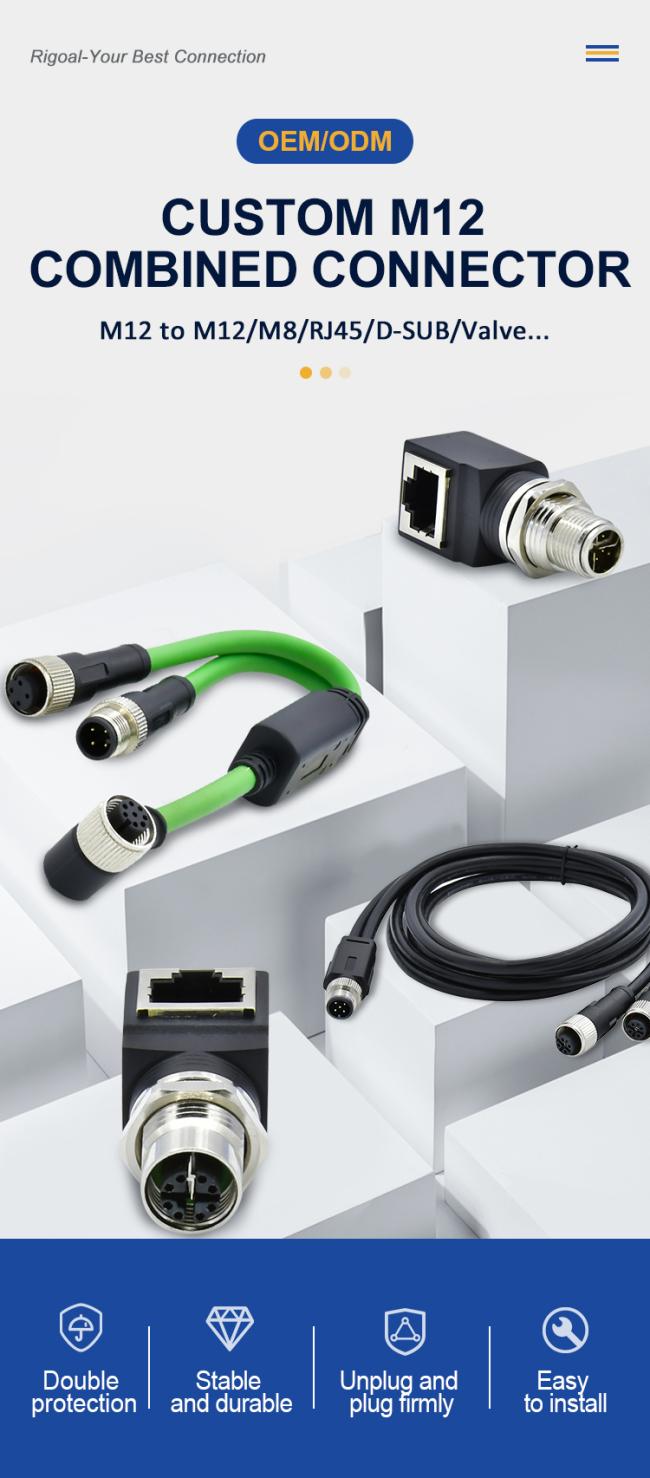 M12 to D-Sub connector technical specifications