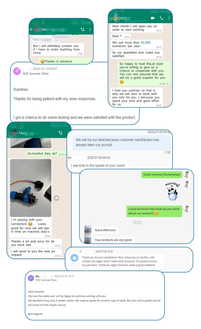 Customer feedback about M12 to D-Sub connector