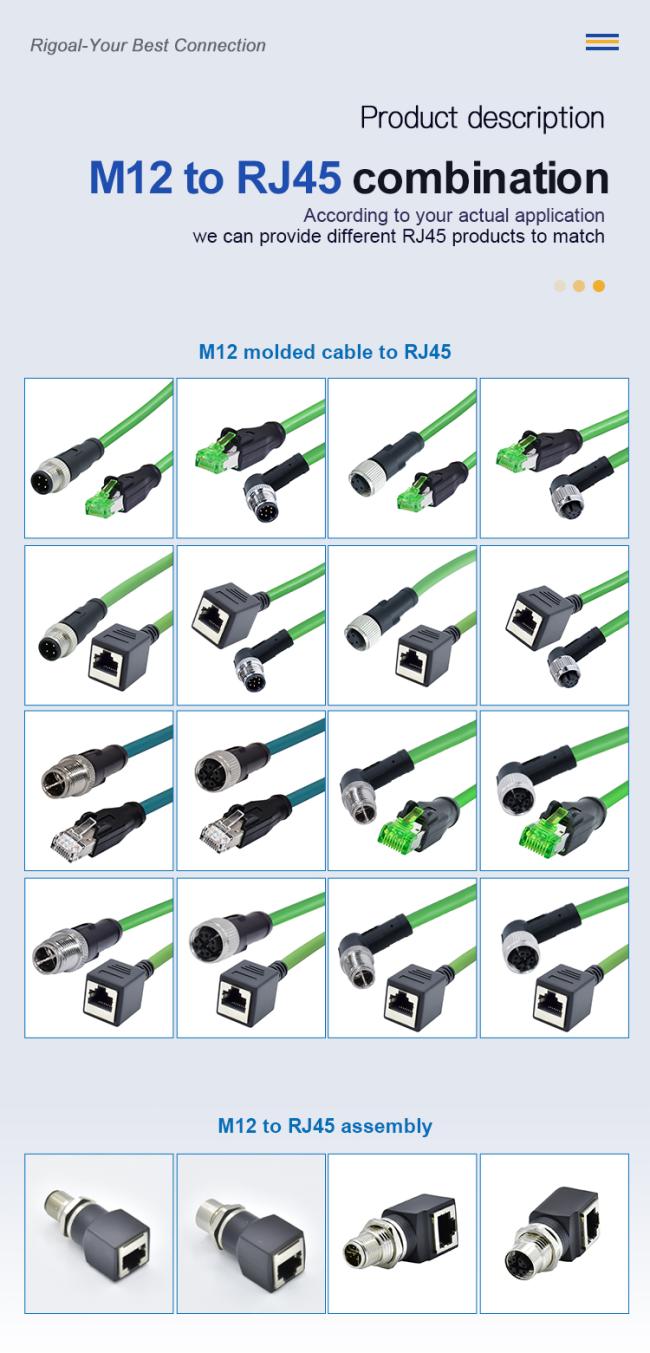 M12 to D-Sub connector pin configuration