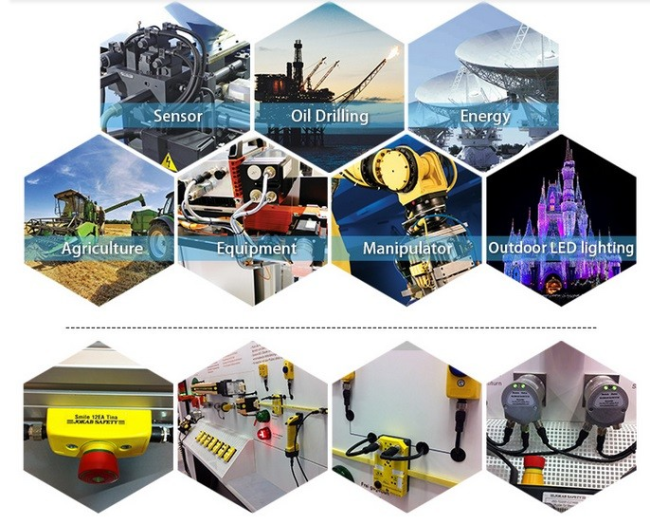 Industrial applications of M12 connectors