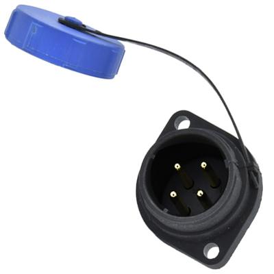 China High Current SP11 SP13 SP21 Waterproof Power Connector 2 - 12 Pin Plastic Plug Socket Cap for sale