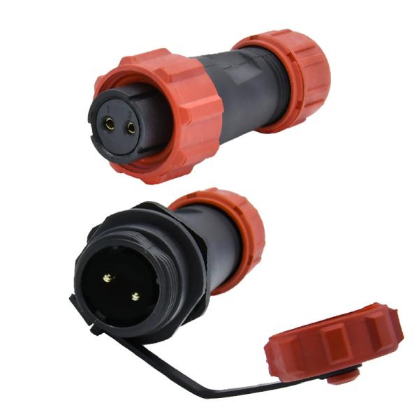 Industrial IP68 Waterproof Power Connector SP Series 2 - 12 Pin Panel Mount
