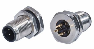 China IP67 IP68 M12 Waterproof Connector 3 - 17 Pin Core A B D Coding Female Male for sale