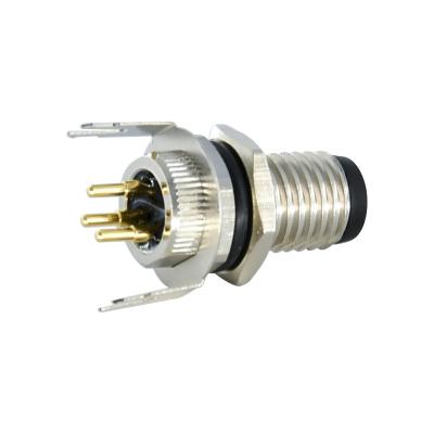 China IP67 IP68 M12 Waterproof Connector 3 - 17 Pin Core A B D Coding Female Male for sale