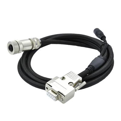 China 3 - 17 Pin M12 To DSUB Waterproof Cable Connector PVC PUR Custom Length For Sensor for sale