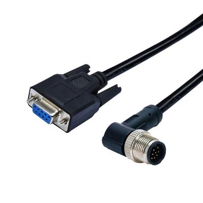 China 3 - 17 Pin M12 To DSUB Waterproof Cable Connector PVC PUR Custom Length For Sensor for sale