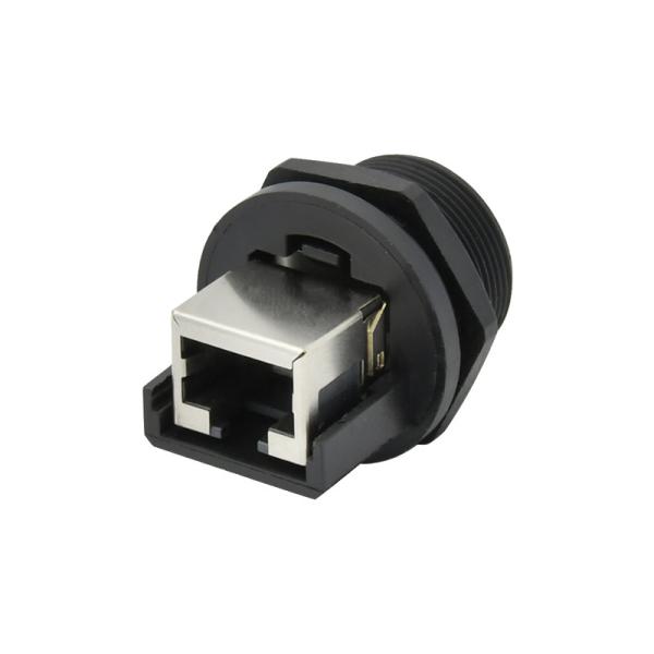 쿠스킨 PA66 방수 Rj45 패널 마운트 잭 8P8C 방수 Rj45 연결기
