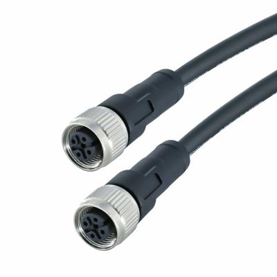 China 5 Poles A Coded M12 Sensor Connector UV Protection Cable Waterproof Wire Connector for sale