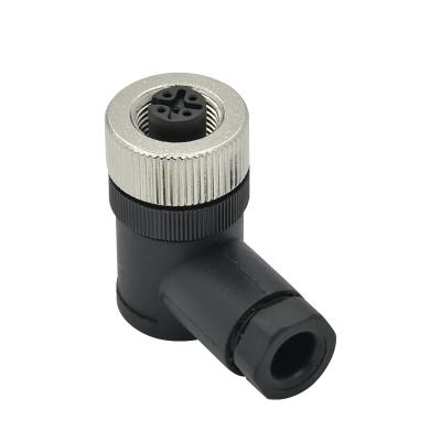 China 2 - 19 Pin M8 Waterproof Connector PA66 Insert Nickel Plated Shell for sale