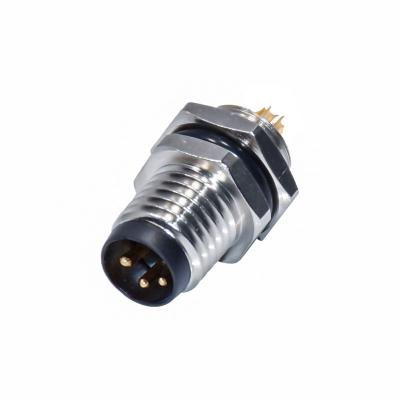 China Copper / Plastic 2 - 19 Pin M8 Waterproof Connector For Harsh Industrial for sale