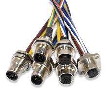China Male / Female M12 Waterproof Connector A B D X Coded IP68/IP67 for sale