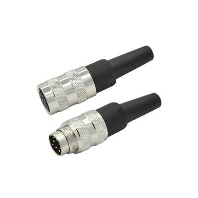China IP67 Rated M16 Waterproof Connector With PBT Insulator Material And Contact Plate Au Gold/gold for sale