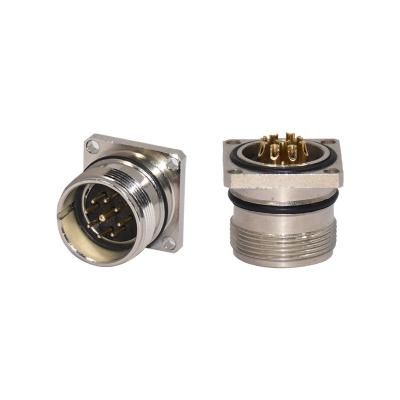 China 800 Operation Cycles Waterproof Panel Mount Connector For DIN Applications for sale