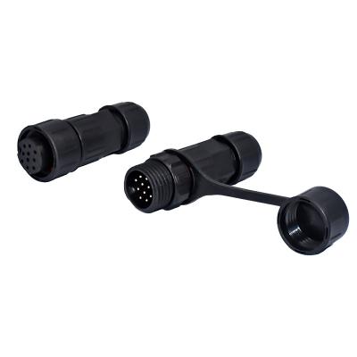 China 10 Pin LED Waterproof Connector with Screw Locking System 250V AC for sale