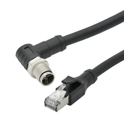 China M12 Ethernet Cable 4pin 8pin D X Code for Industrial Camera Machine Vision for sale