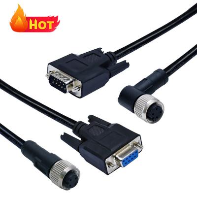 China M12 to D-Sub Waterproof Connector IP68 DB9 DB15 DB25 DB37 for sale